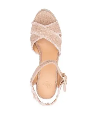 CastaÑer 110mm Bromelia Wedge Espadrilles - Pink