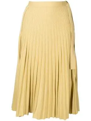 3.1 Phillip Lim Pleated Wool-blend Midi Skirt