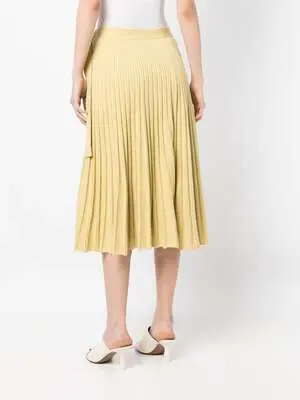 3.1 Phillip Lim Pleated Wool-blend Midi Skirt