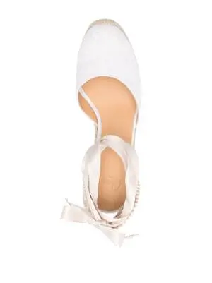 CastaÑer 90mm Carina Wedge Espadrilles - Neutrals