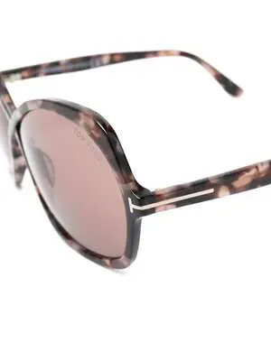 TOM FORD Tortoiseshell Oversize Sunglasses