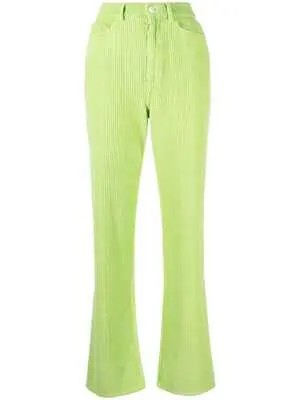 WANDLER Ribbed Straight-leg Trousers