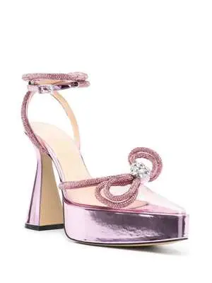 Mach & Mach Double Bow Platform Pumps