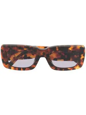 Linda Farrow X The Attico Marfa Sunglasses - Brown