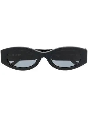 Linda Farrow Round Frame Sunglasses - Black