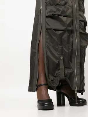 Diesel® O-Crep Cargo Maxi Skirt In Green - 30% Off | Editorialist