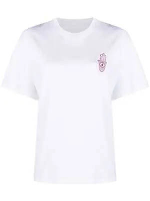 STAND STUDIO Motif-print Short-sleeve T-shirt - White