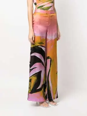 LOUISA BALLOU All-over Graphic Print Trousers