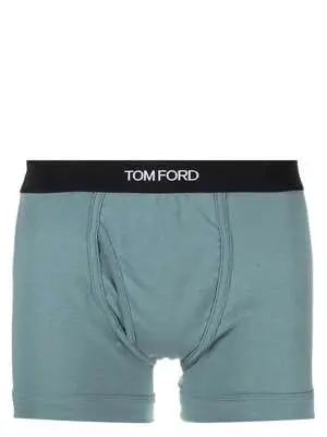TOM FORD Logo-waistband Detail Boxers - Green