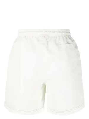 Brunello Cucinelli Logo Embroidered Swim Shorts