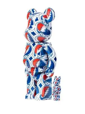 MEDICOM TOY X Grateful Dead Steal Your Face Be@rbrick 100% And 400% Figure Set