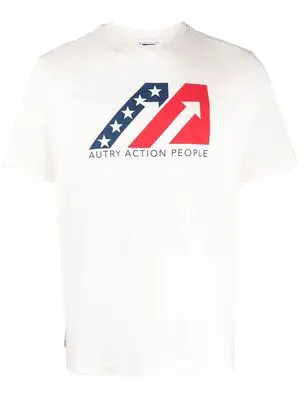 AUTRY Iconic Logo-print T-shirt - White