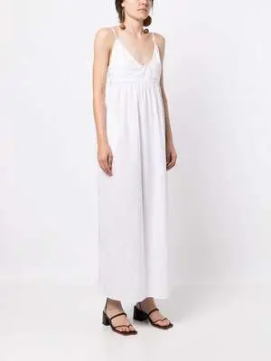 BIRD & KNOLL Ruffled Cotton Maxi Dress