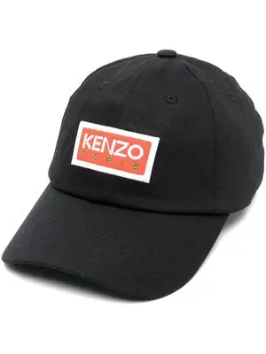 Kenzo Logo Embroidery Cap - Black