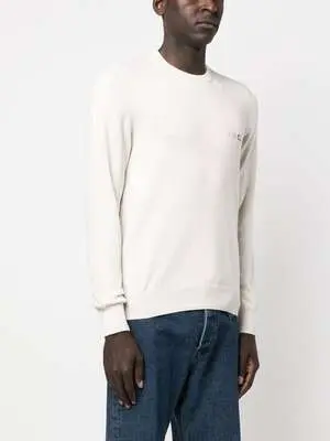 A.p.c. Logo-embroidered Cotton Sweater