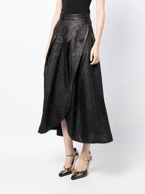 Shiatzy Chen Genisis Asymmetric Wrap Skirt
