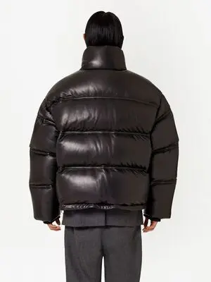 Ami Leather Down Jacket