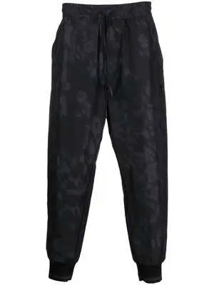 Y3 Leopard-print Tapered-leg Track Pants