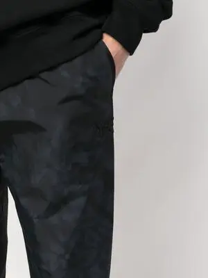 Y3 Leopard-print Tapered-leg Track Pants