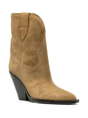 Isabel Marant Étoile Suede Cowboy Boots - Brown