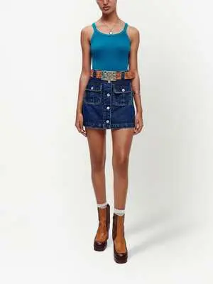 RE/DONE Fine-rib Cotton Tank Top