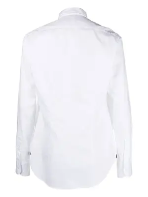 ORIAN Long Sleeve Cotton Shirt - White