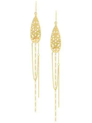 WOUTERS & HENDRIX Filigree Dangle Earrings - Metallic