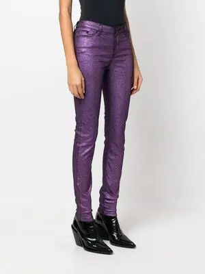 Karl Lagerfeld Metallic Skinny Jeans