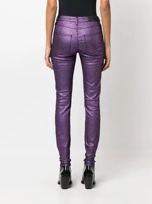 Karl Lagerfeld Metallic Skinny Jeans