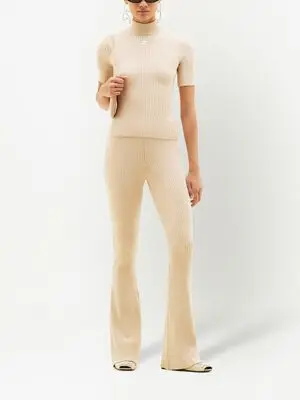 COURREGES Re-edition Flared Trousers - Neutrals