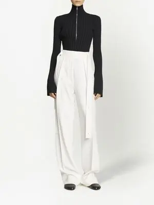 Proenza Schouler Half-zip Rib Knit Top