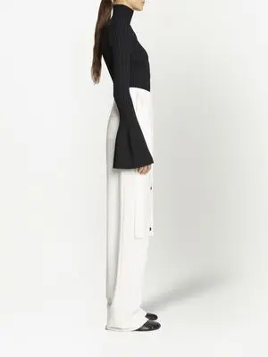 Proenza Schouler Half-zip Rib Knit Top