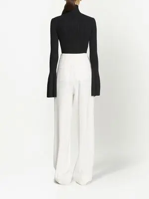 Proenza Schouler Half-zip Rib Knit Top