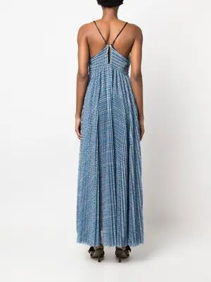 FORTE_FORTE Pleated Empire-line Dress