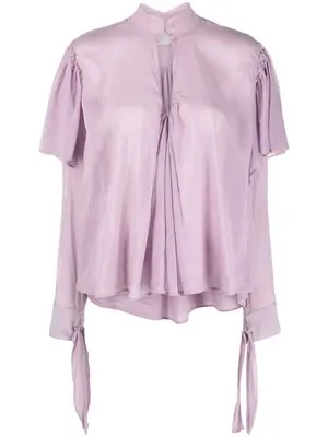 FORTE_FORTE Ruffled Draped Blouse