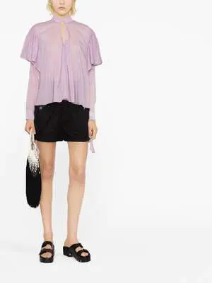 FORTE_FORTE Ruffled Draped Blouse