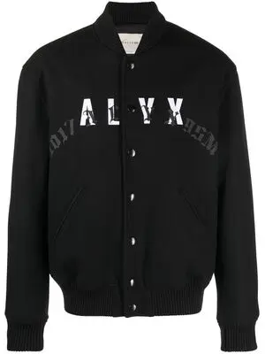1017 Alyx 9sm Leather-logo Bomber Jacket