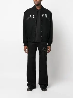 1017 Alyx 9sm Leather-logo Bomber Jacket