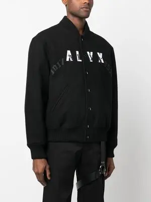 1017 Alyx 9sm Leather-logo Bomber Jacket