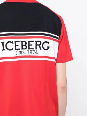 Iceberg Ogo-print Short-seeve Poo Shirt