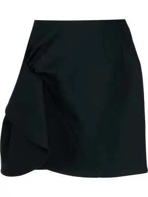 Dice Kayek Asymmetric Draped Miniskirt