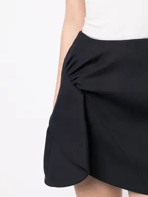 Dice Kayek Asymmetric Draped Miniskirt