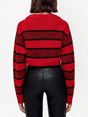 RE/DONE Cropped Stripe-pattern Jumper