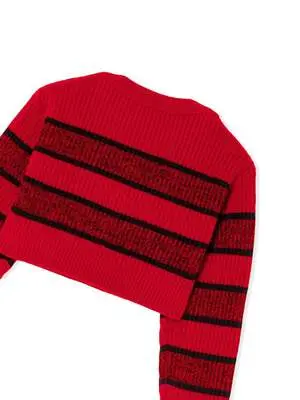 RE/DONE Cropped Stripe-pattern Jumper
