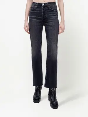 RE/DONE High-rise Cropped Jeans
