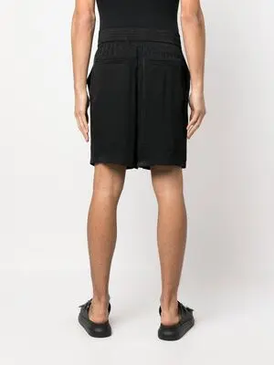 Moschino Print Track Shorts - Black
