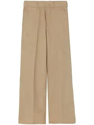 RE/DONE Wide Leg Low-rise Trousers - Neutrals