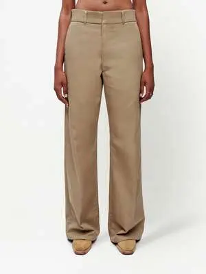 RE/DONE Wide Leg Low-rise Trousers - Neutrals