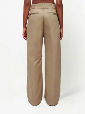 RE/DONE Wide Leg Low-rise Trousers - Neutrals