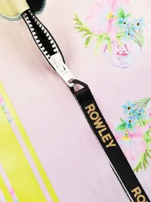 Cynthia Rowley Striped Floral-print Swimsuit